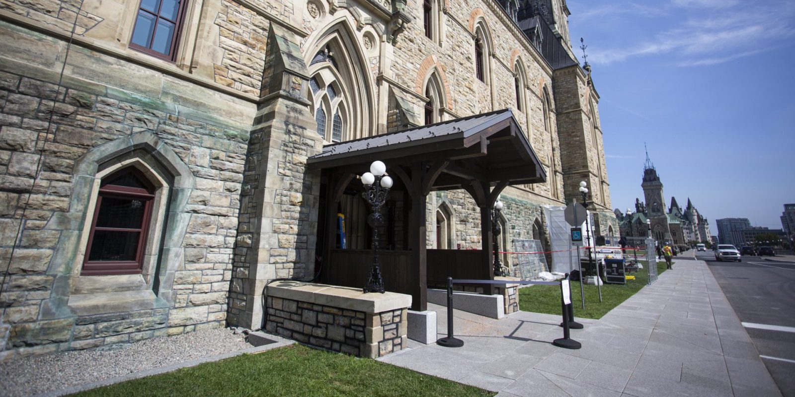 Gimme shelter: West Block's south entry gets a new awning - The Hill Times